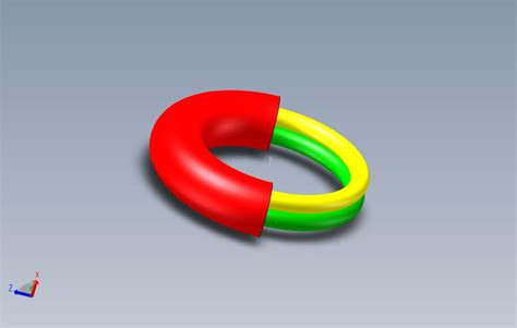 圆环 solidworks 2016 模型图纸免费下载 懒石网