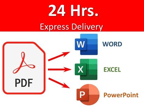 The Conversion Of PDF In Word Excel And PowerPoint Upwork