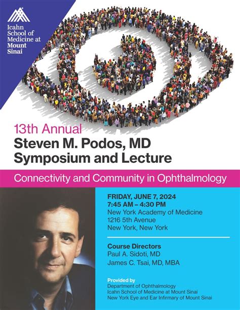 Icahn School Of Medicine At Mount Sinai On Linkedin Join Us For The 13th Annual Steven M Podos