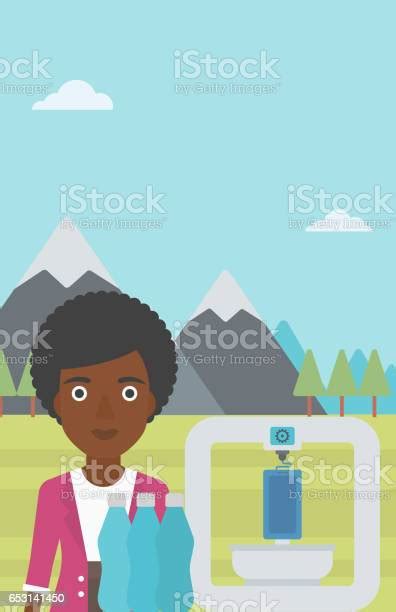 3 D 프린터 벡터 일러스트 레이 션을 가진 여자 0명에 대한 스톡 벡터 아트 및 기타 이미지 0명 3차원 인쇄 Posterized Istock