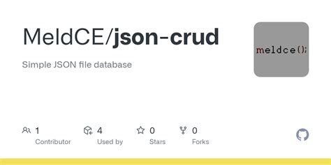 GitHub MeldCE Json Crud Simple JSON File Database