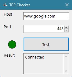 HazteK Software TCP Checker