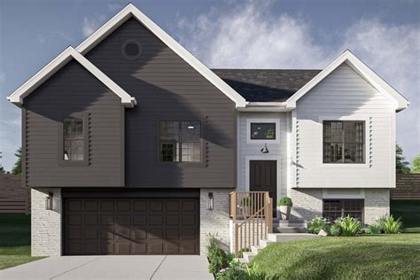 Video Tour Of Split Level House Plan With Open Layout 1354 Sq Ft