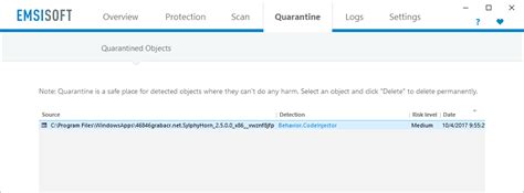 Emsisoft Anti Malware Detects A Code Injection Vulnerability · Issue 30 · Grabacr07sylphyhorn
