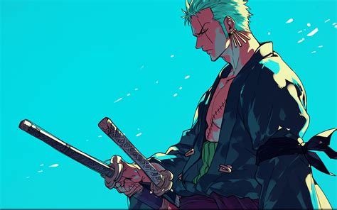 X Resolution Digital Roronoa Zoro Minimal One Piece Art P