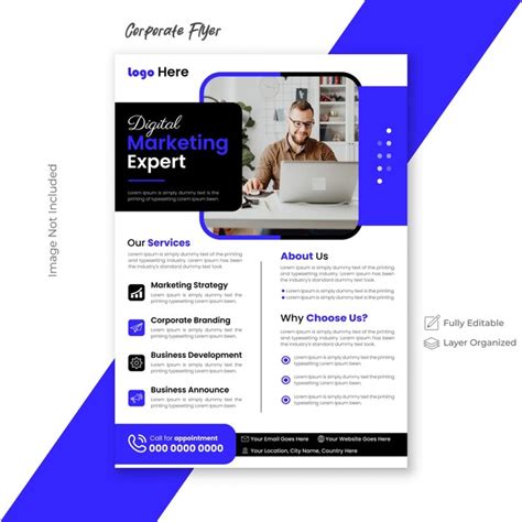 Premium Vector Corporate Flyer Design And Business Borchure Cover