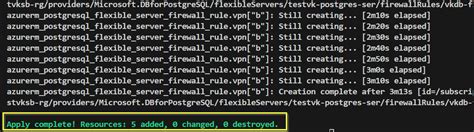 azure creating azurerm postgresql flexible server firewall rule with