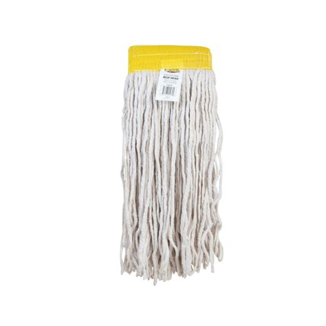 24 White Cotton Yard Cut End Mop Head