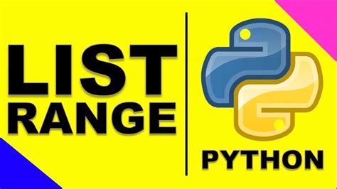 List Range Python Programming Free Tutorial In Preparation For