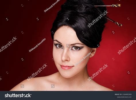Portrait Sexy Woman Black Hair On Stock Photo Shutterstock