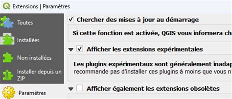 Qgis Les Mise à Jour Dextensions Consultant Formateur Sig