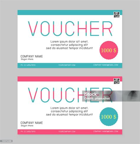 선물 상품권 템플릿 그리고 현대적인 패턴입니다 화려한 패턴으로 바우처 템플릿입니다 밝은 개념 벡터 일러스트 레이 션 가격에 대한 스톡 벡터 아트 및 기타 이미지 Istock