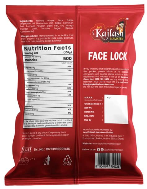 Face Lock Jay Kailash Namkeen