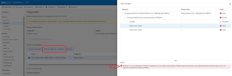 PowerStore Pre Upgrade Health Check PUHC Detects That The Maintenance Window Has Not Been
