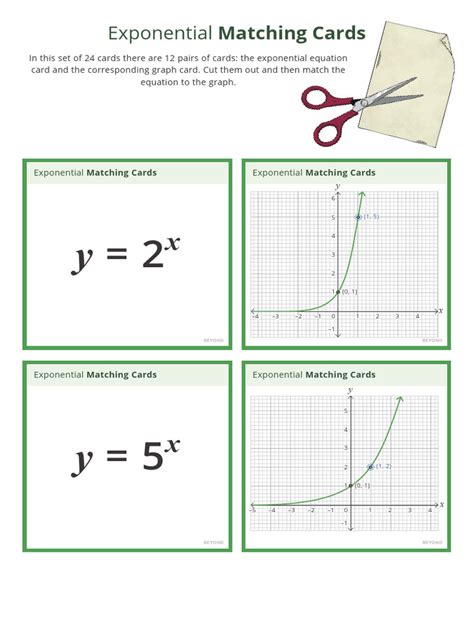 Exponential Matching Cards Pdf