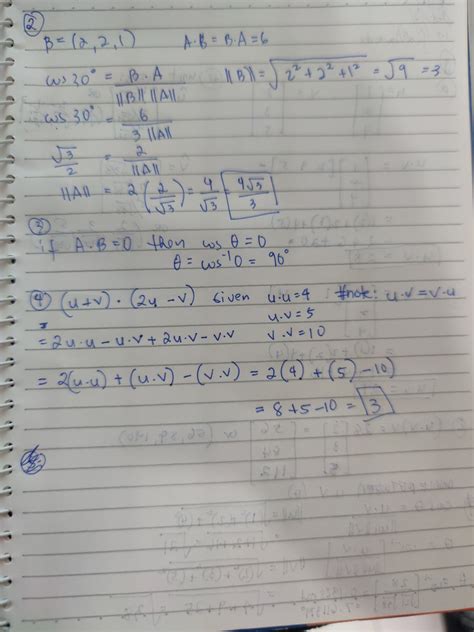 Solved 1 Given The Following Vectors U1 2 4 And V2