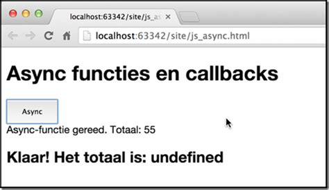 Javascript Zelf Asynchrone En Callbackfuncties Schrijven
