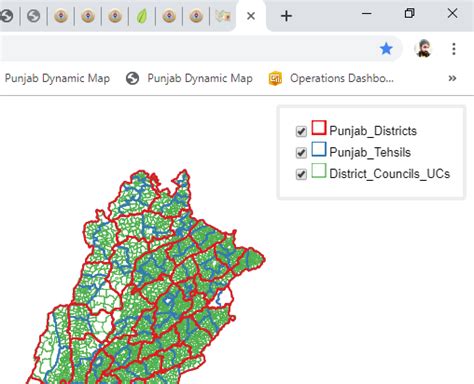 Display Toggling Leaflet Map On Click Geographic Information