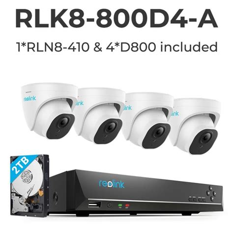 Reolink 4k Security Camera System Rlk8 800b4 A 8mp 24 7 Recording Poe