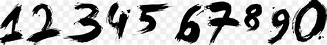 毛笔数字png图片素材下载图片编号9884701 Png素材网