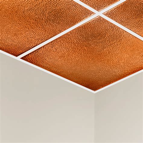 Hammered Copper Ceiling Tiles How To Install A Copper Stamped Metal