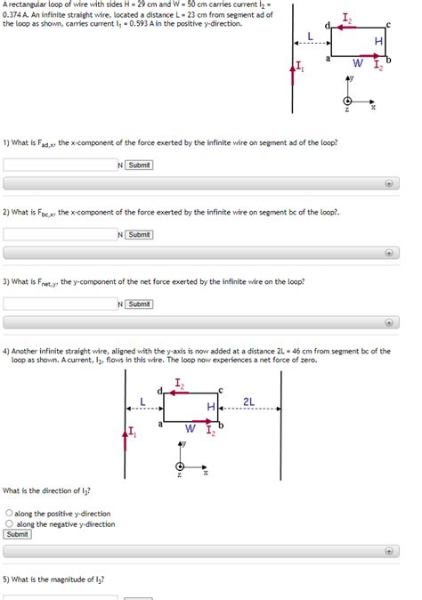 [solved] a rectangular loop of wire with sides h 29cm and