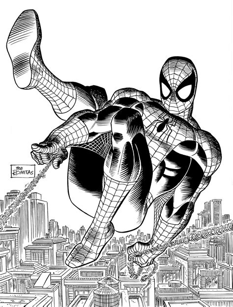 Spider Man By John Romita Jr And John Romita Spiderman Sketches