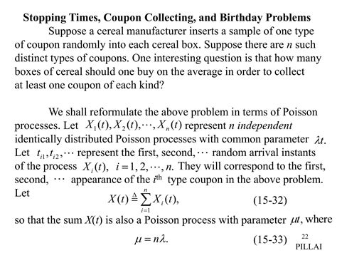 Poisson Process And Explaination Lectr Ppt