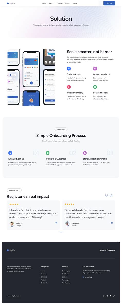 Payme Payment Gateway Mobile App Elementor Template Kit By Sociolib