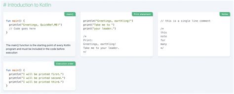 שימוש ב Cheat Sheet בלימוד קוטלין Kotlin Programming שימוש ב Cheat Sheet בלימוד קוטלין Kotlin Programming