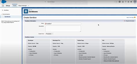 How To Create Salesforce Sandbox Salesforce Trail