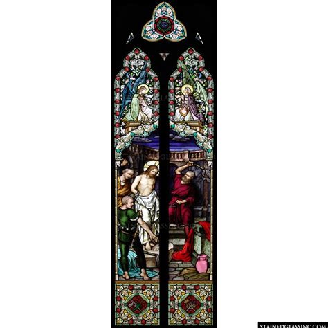 The Beating Of Christ Religious Stained Glass Window