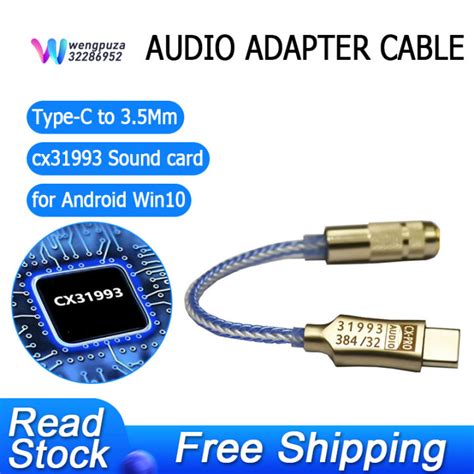 Type C To 3 5mm Hifi Digital Headphone Amplifier Cx31993 Chip Decoding Dac Audio Decoding Cable