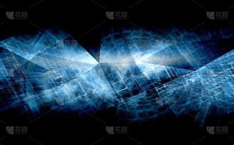 计算机图形学概念三维图形技术员建筑结构高大的混沌未来绘画插图太空船