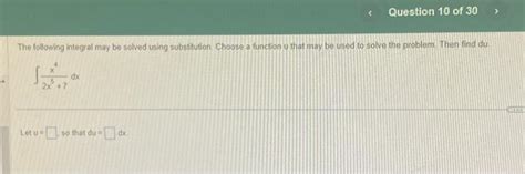 Solved The Following Integral May Be Solved Using Chegg Com