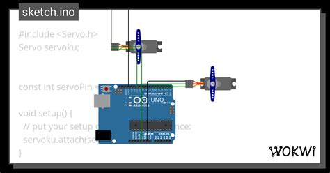 Moto Servo Wokwi Esp32 Stm32 Arduino Simulator