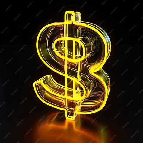 Premium Photo A Yellow Dollar Sign With A Yellow Background That Says Dollar