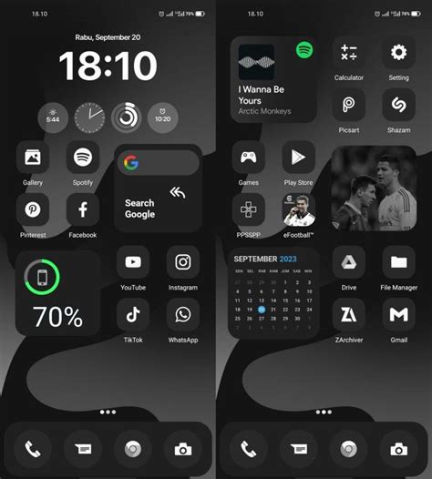 Android Dark Home Screen Setup Ideas Di 2024 Desain Widget Sejarah