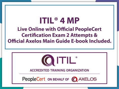 Itil® 4 Managing Professional Certification Training