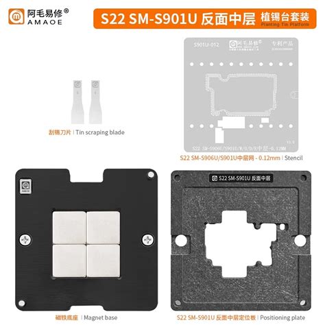 Bga Reballing Stencil For Ddr5 Ddr6 Bga170 Bga180 Ddr5x Bga190 Video Memory Chip Graphics Tin