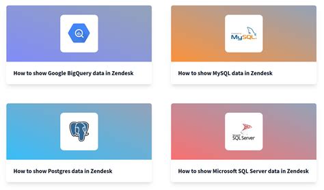 Sql Connector App Integration With Zendesk Support