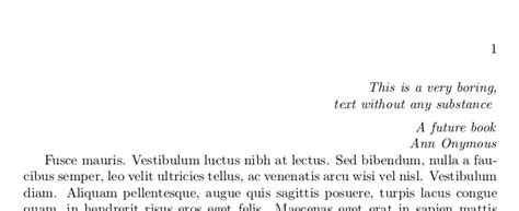 Horizontal Alignment Right Aligning A Quote With Extra Indentation