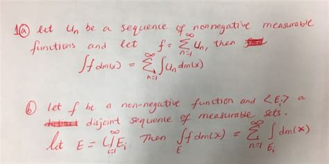 solved let u n be a sequence negative measurable functions