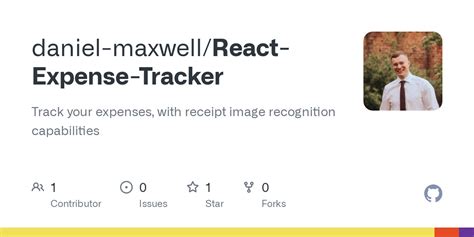 GitHub Daniel Maxwell React Expense Tracker Track Your Expenses With Receipt Image