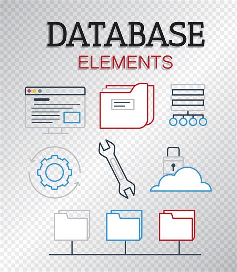 Hosting Server Database Elements Png Pngwing