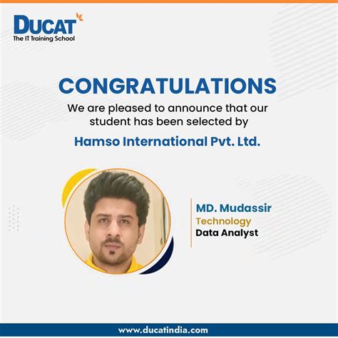 Ducat India On Linkedin Dataanalyst Developer Jobs Placement