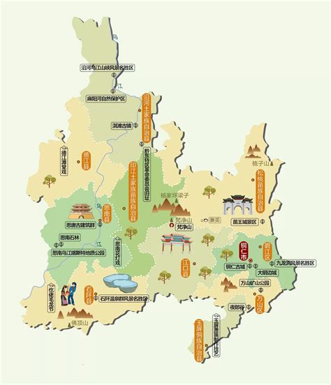 铜仁旅游地图陕西旅游广西旅游大山谷图库