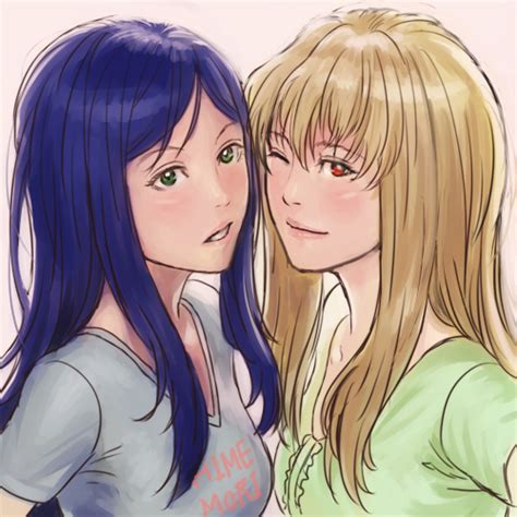 Kuga Natsuki And Fujino Shizuru My Hime Drawn By Ikeda Cpt Danbooru