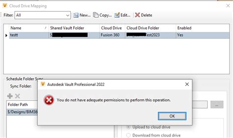 You Do Not Have Adequate Permissions To Perform This Operation When
