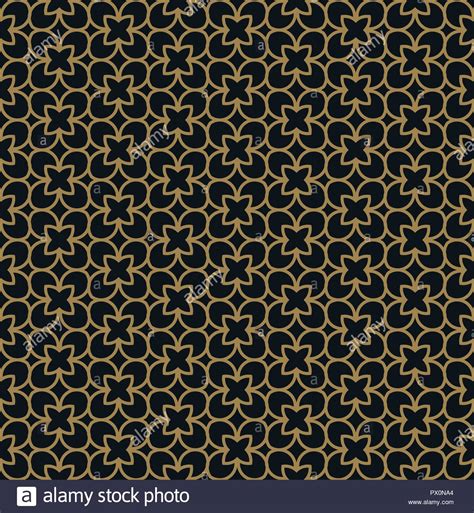 Intersecting Curved Elegant Fine Lines And Scrolls Forming Abstract Floral Ornament Seamless